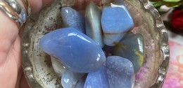 Tumbled Blue Chalcedony - Stone of forgiveness, anger and hostility ...