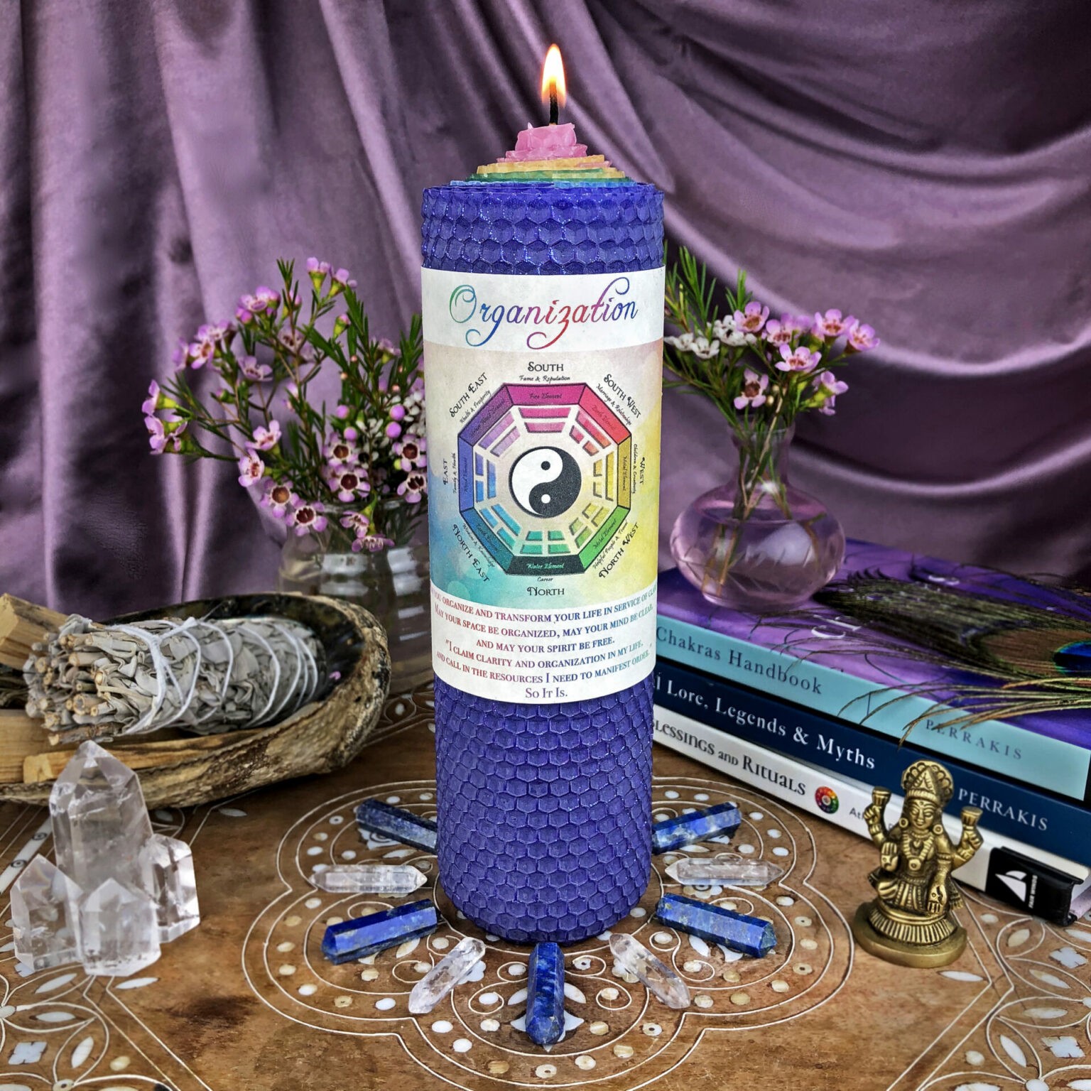 Jesus and Mary Beeswax Intention Candle Duo for love and faith