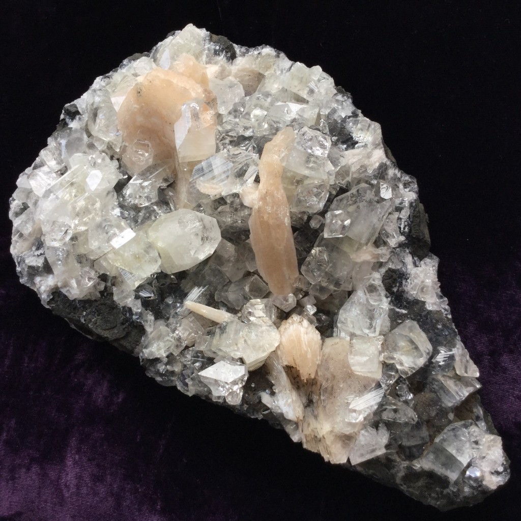 Specimen – Magical Apophyllite with Stilbite Cluster
