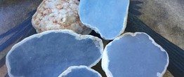 Angelite Geodes to welcome angels into your sacred space