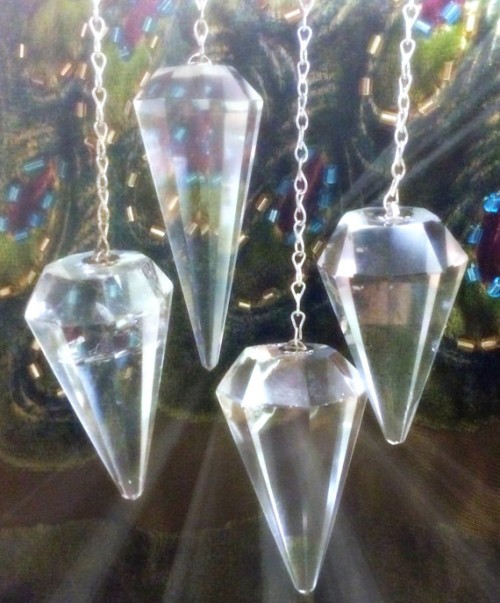 Large Clear Quartz Pendulum for energy work, dowsing, and divination