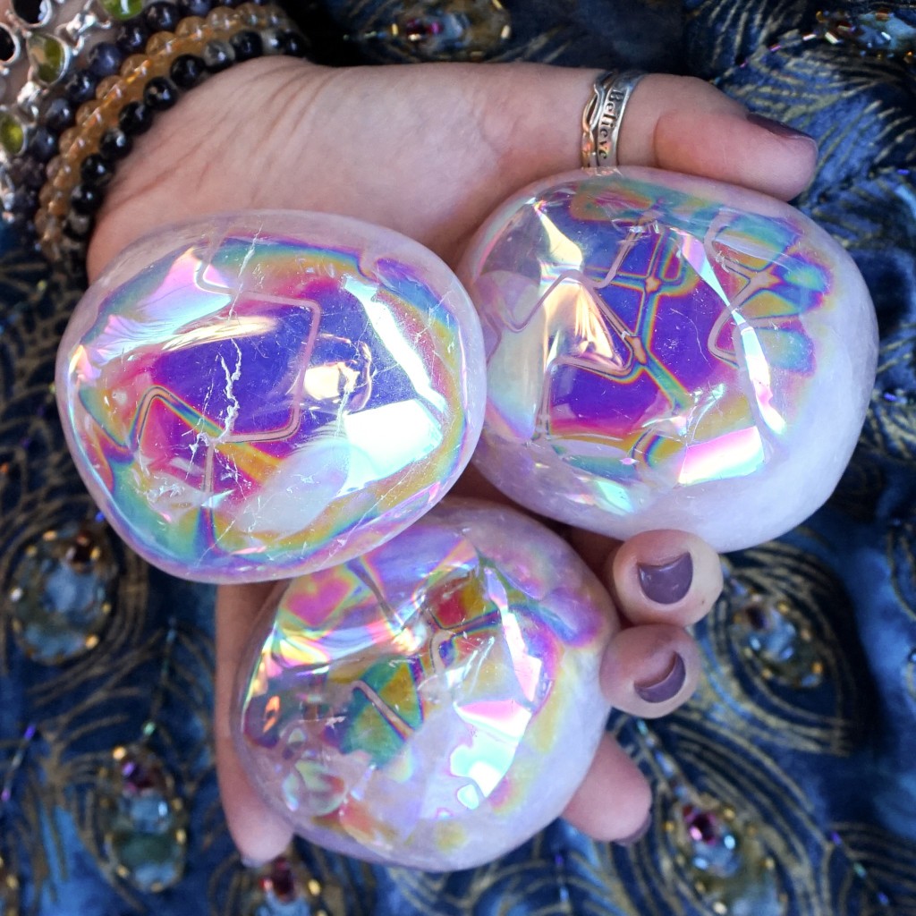 Aura Treated Rose Quartz Power Stones for supreme love