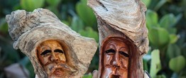 Tree People Pine Carvings for Earth magic and enchantment