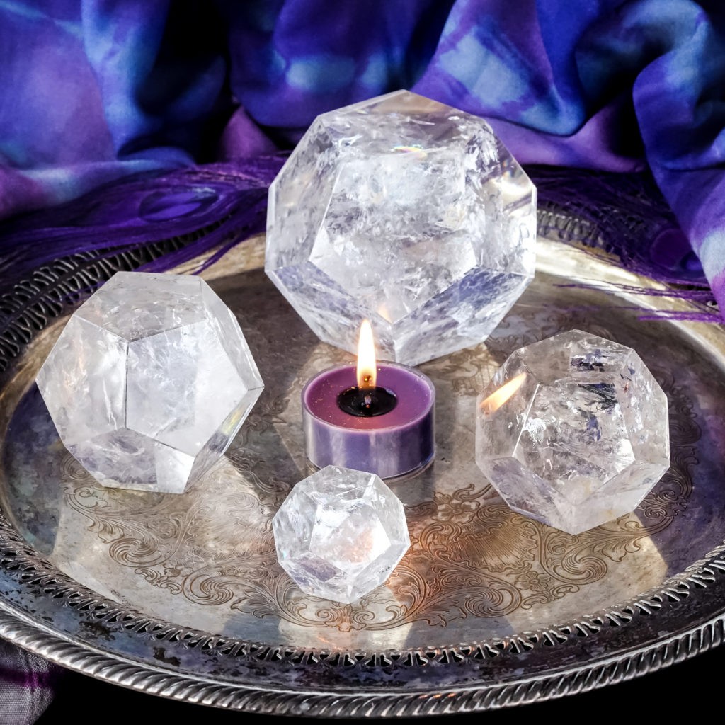 Clear Quartz Dodecahedron Crystals to connect with Divine Creation