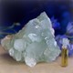 Natural Green Apophyllite with sample of Akasha perfume for master healing