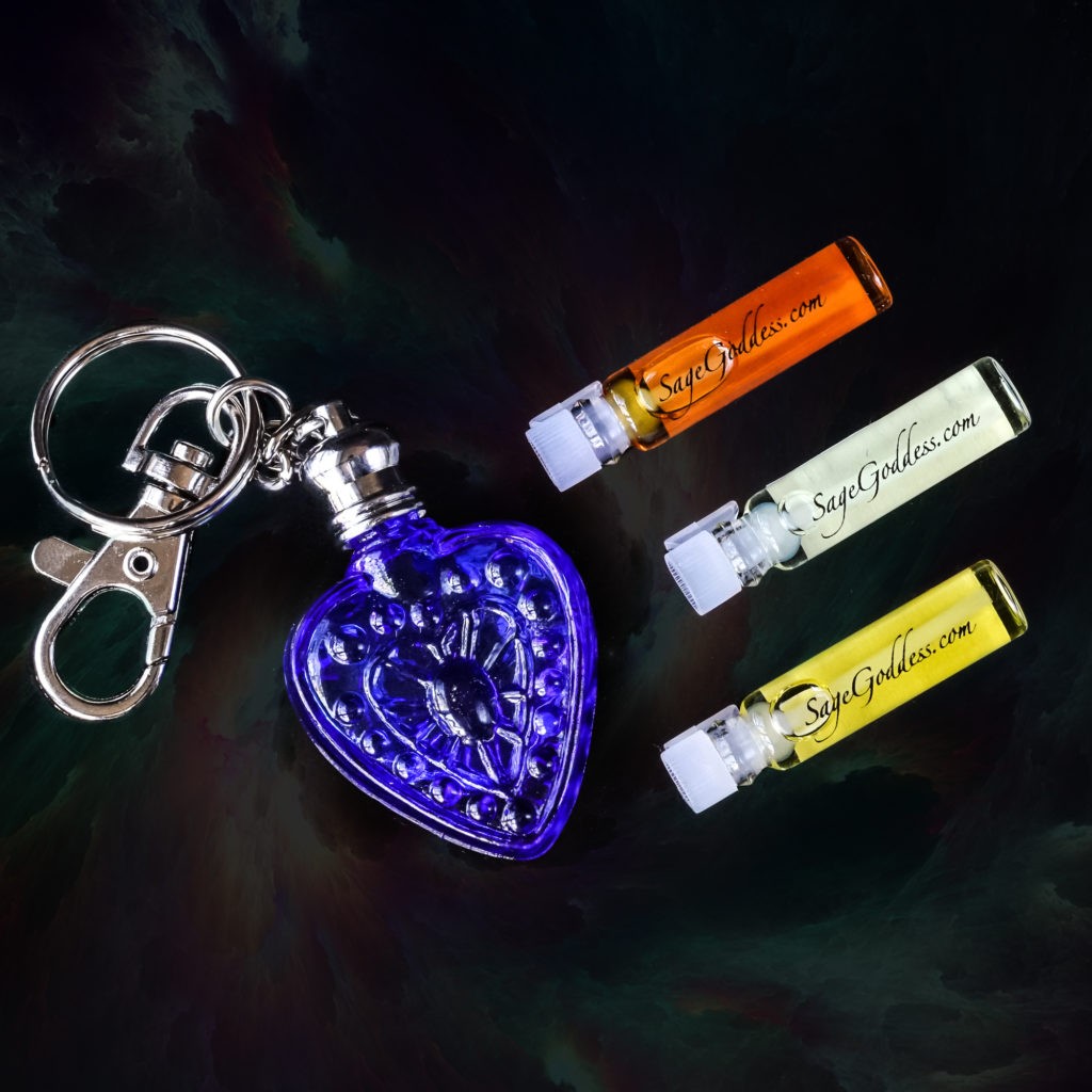 Heart Keychain Perfume Bottles for magical fragrance on the go
