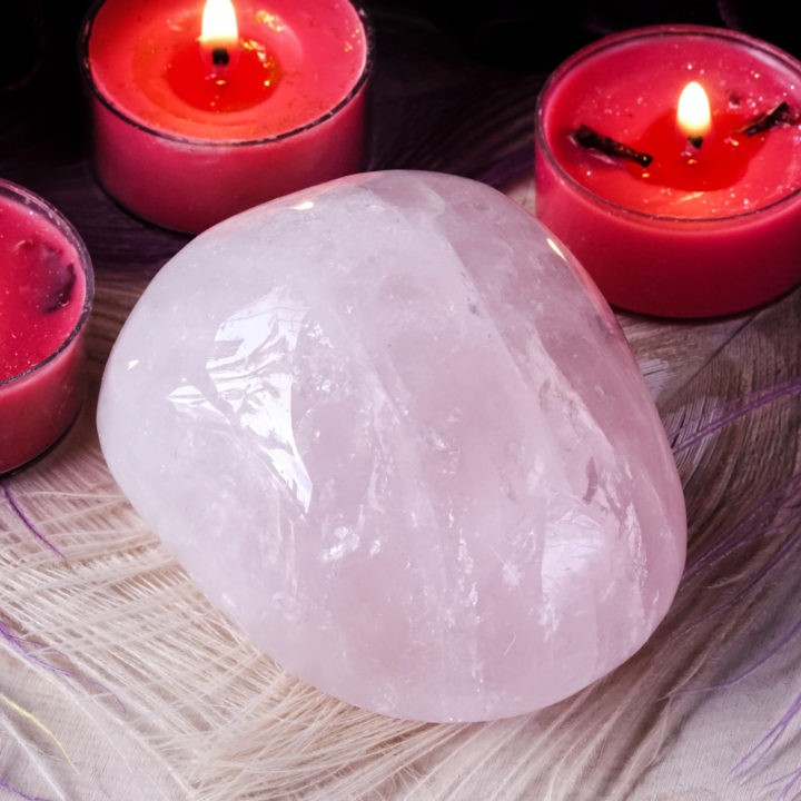 Home Shop Rose Quartz Power Stone to amplify the Universal love force