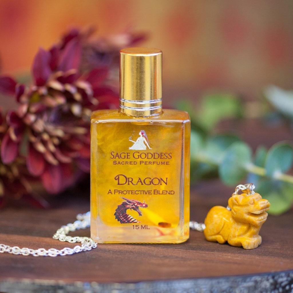 Dragon Perfume with Free Dragon Pendant for protection, confidence, and ...
