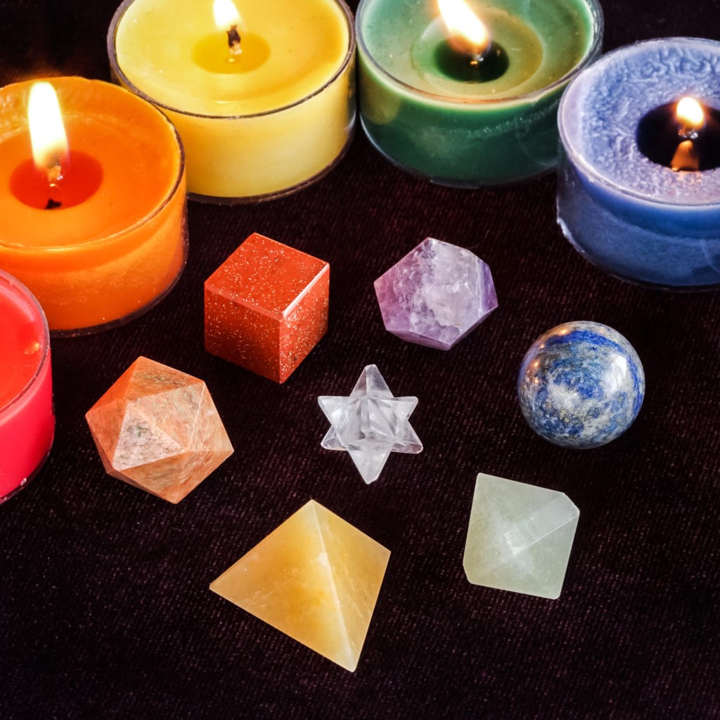 Home Shop Chakra Sacred Geometry Set to align all seven chakra centers