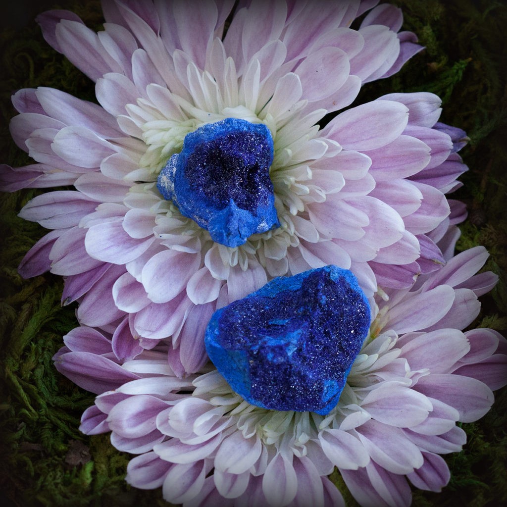 Druzy Azurite Geodes for divination and prophecy