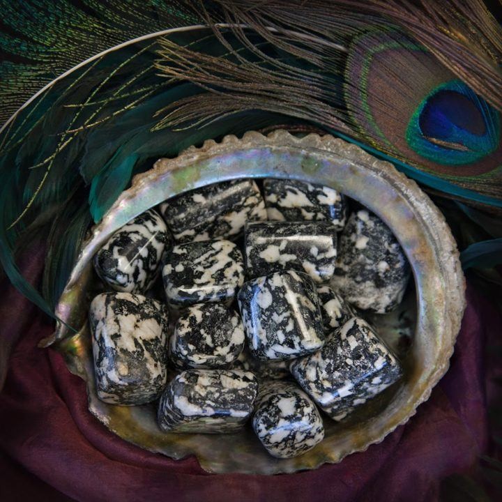 Tumbled Zebra Jasper for manifesting limitless potential