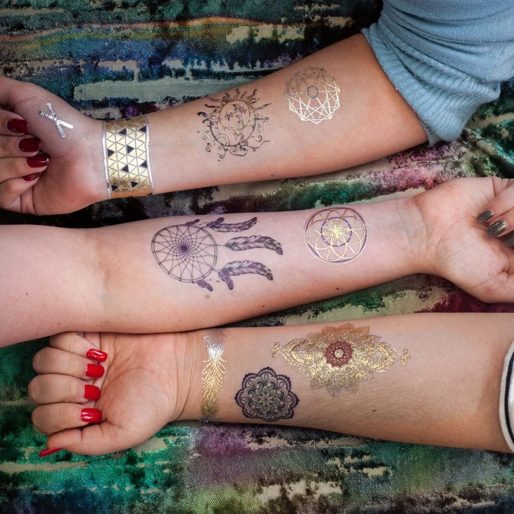 Flash Tattoo Five Pack for sacred adornment and embodying the cosmos