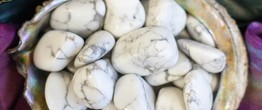 Tumbled Howlite for serenity, peace, and powerful Higher Realm connection
