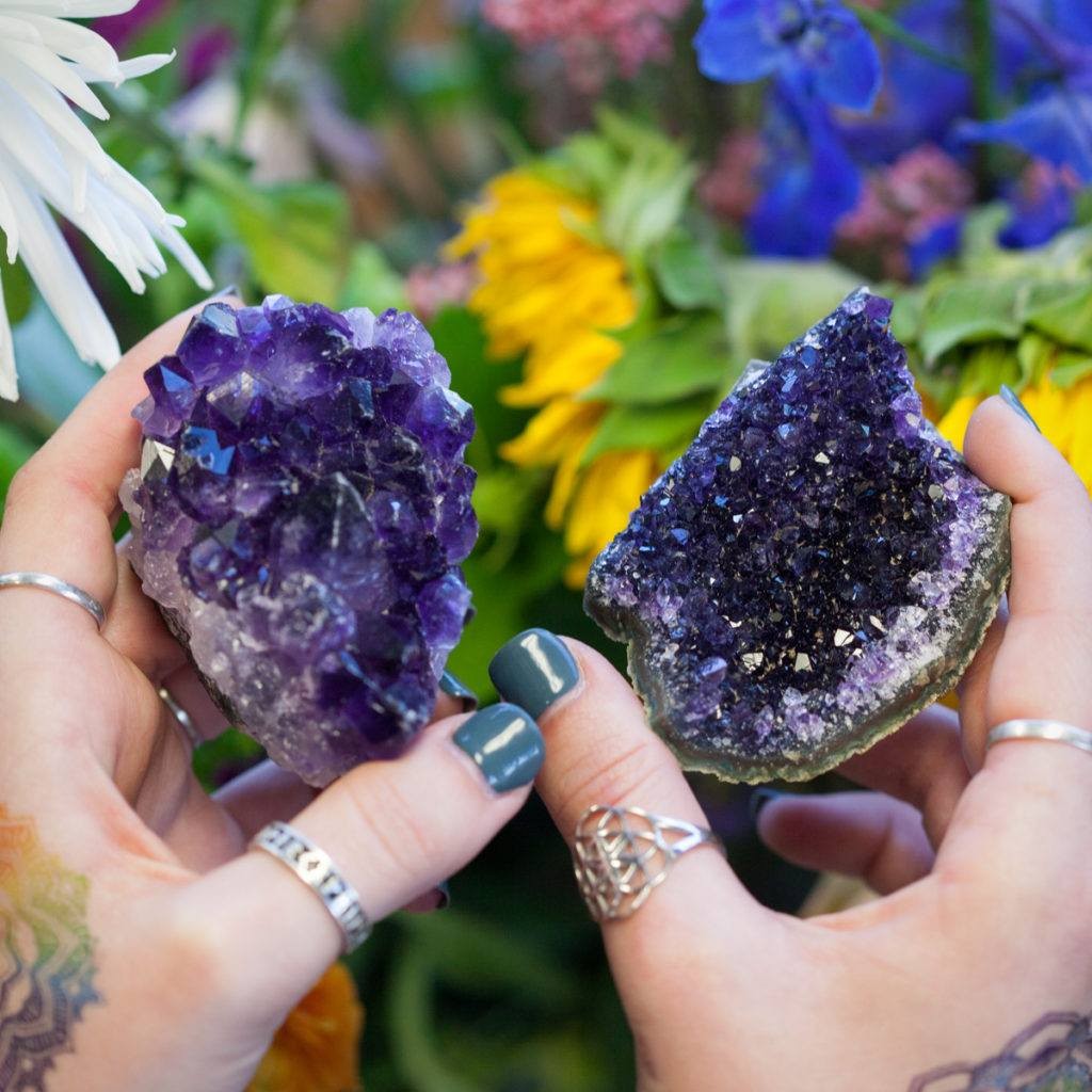 Gemmy Uruguayan Amethyst Clusters for psychic visions and free-flowing ...