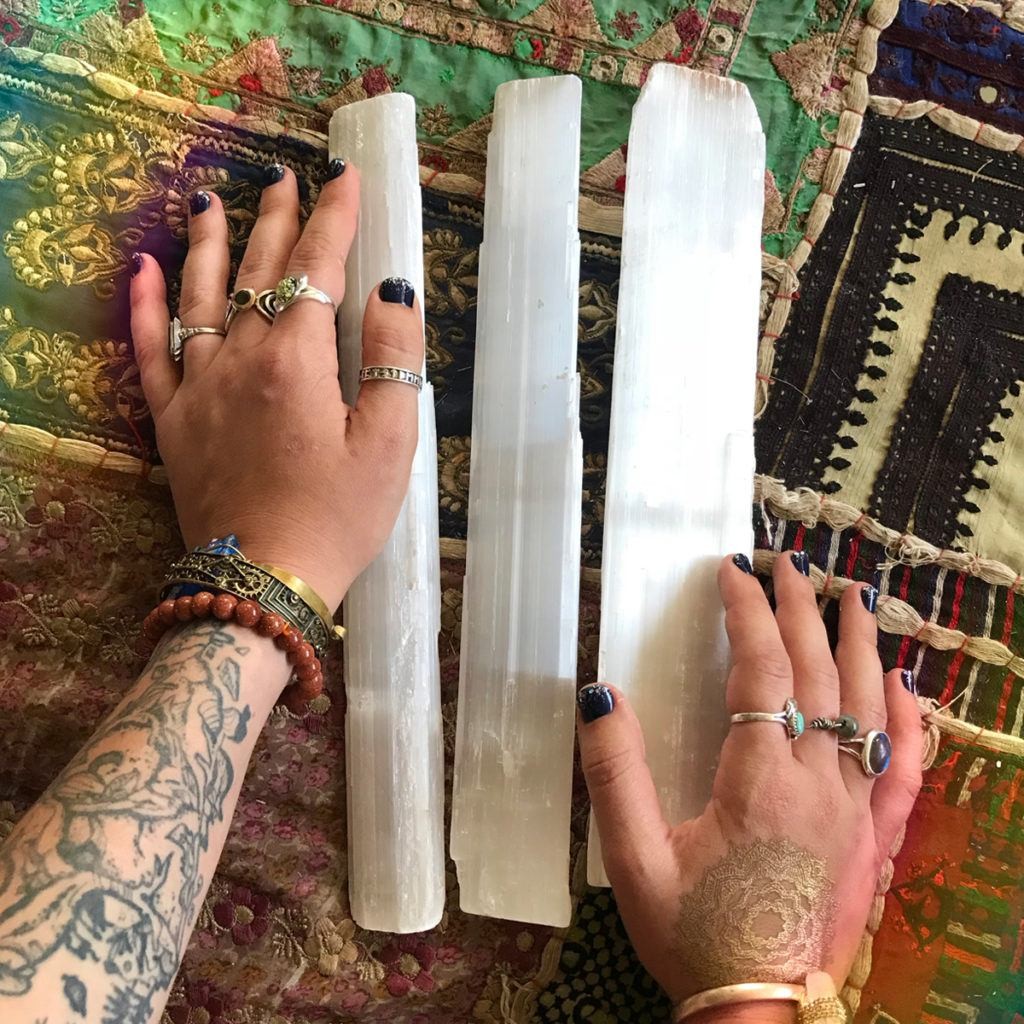 Selenite Wands For Purification Positivity And Higher Self Connection