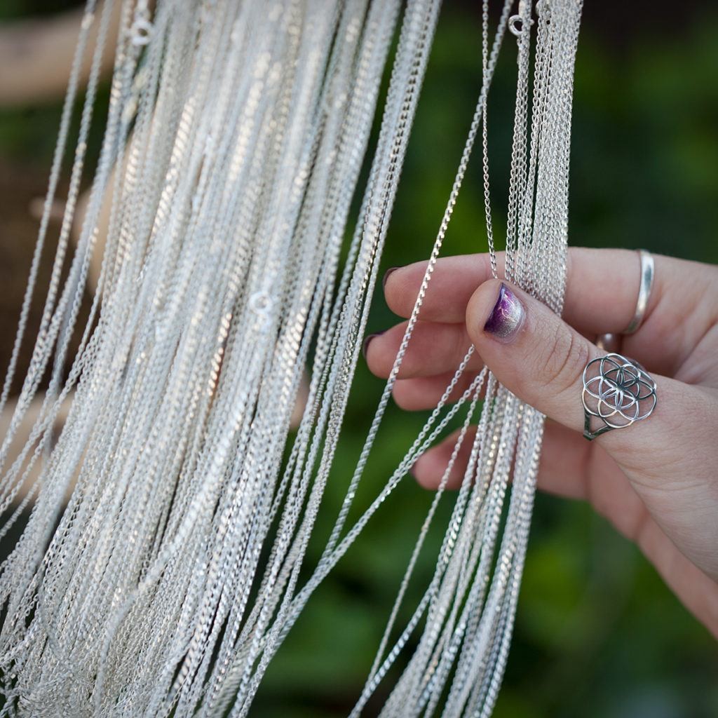 Sterling Silver Chains for simple elegance and protective lunar magic