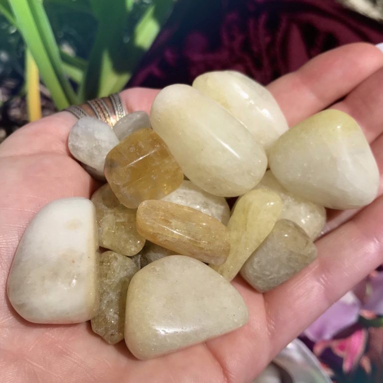 Tumbled Golden Danburite for clarity and illuminating your inner fire