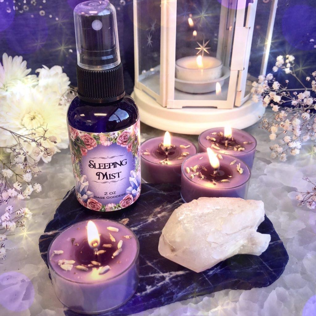 Bedside Restful Sleep Altar for relaxation and restoration of mind ...