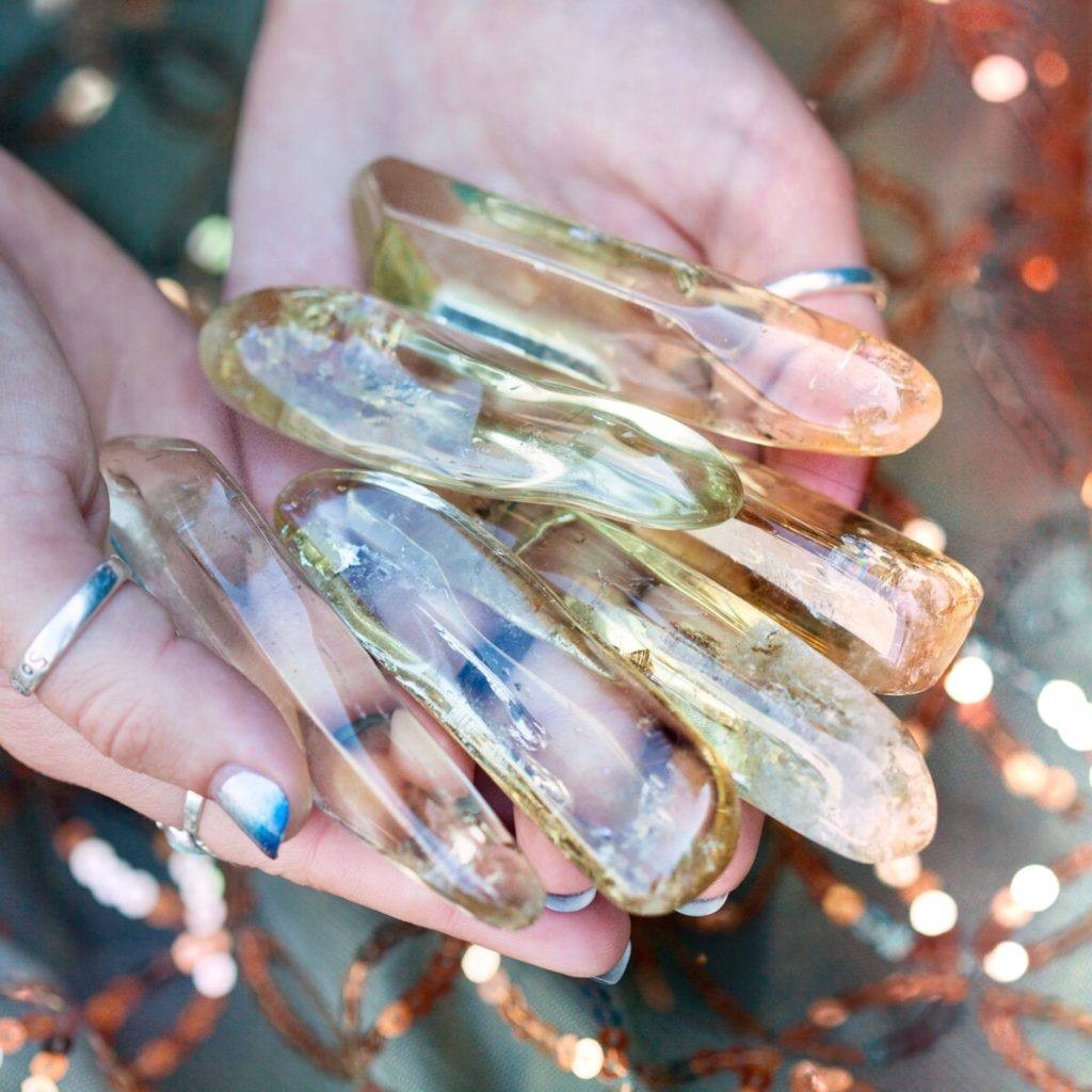 Congo citrine wands for strength of will, enhanced creativity, and ...