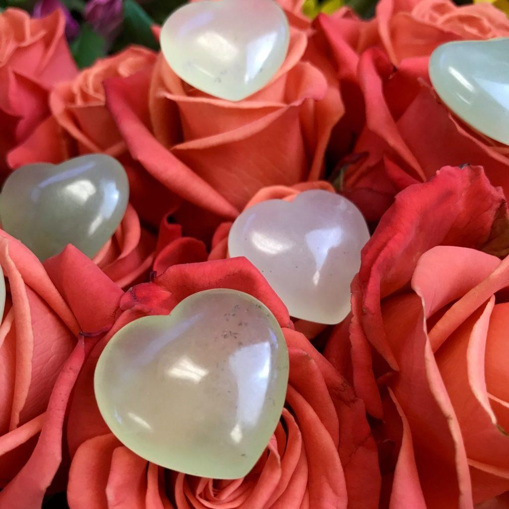 Jade Hearts for heart healing, deep connection to Mother Earth, and ...