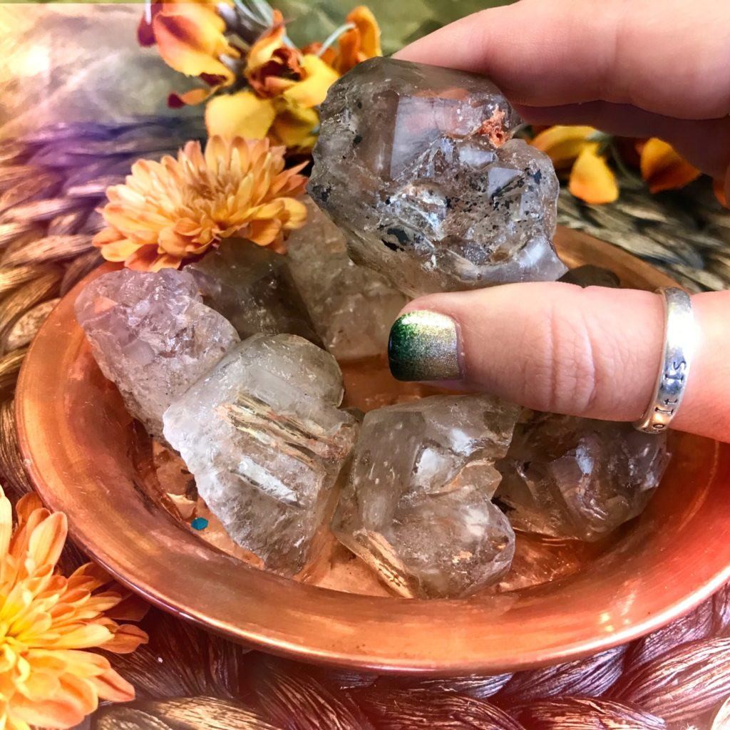 Fire Elestial Quartz for powerful Root to Crown Chakra activation
