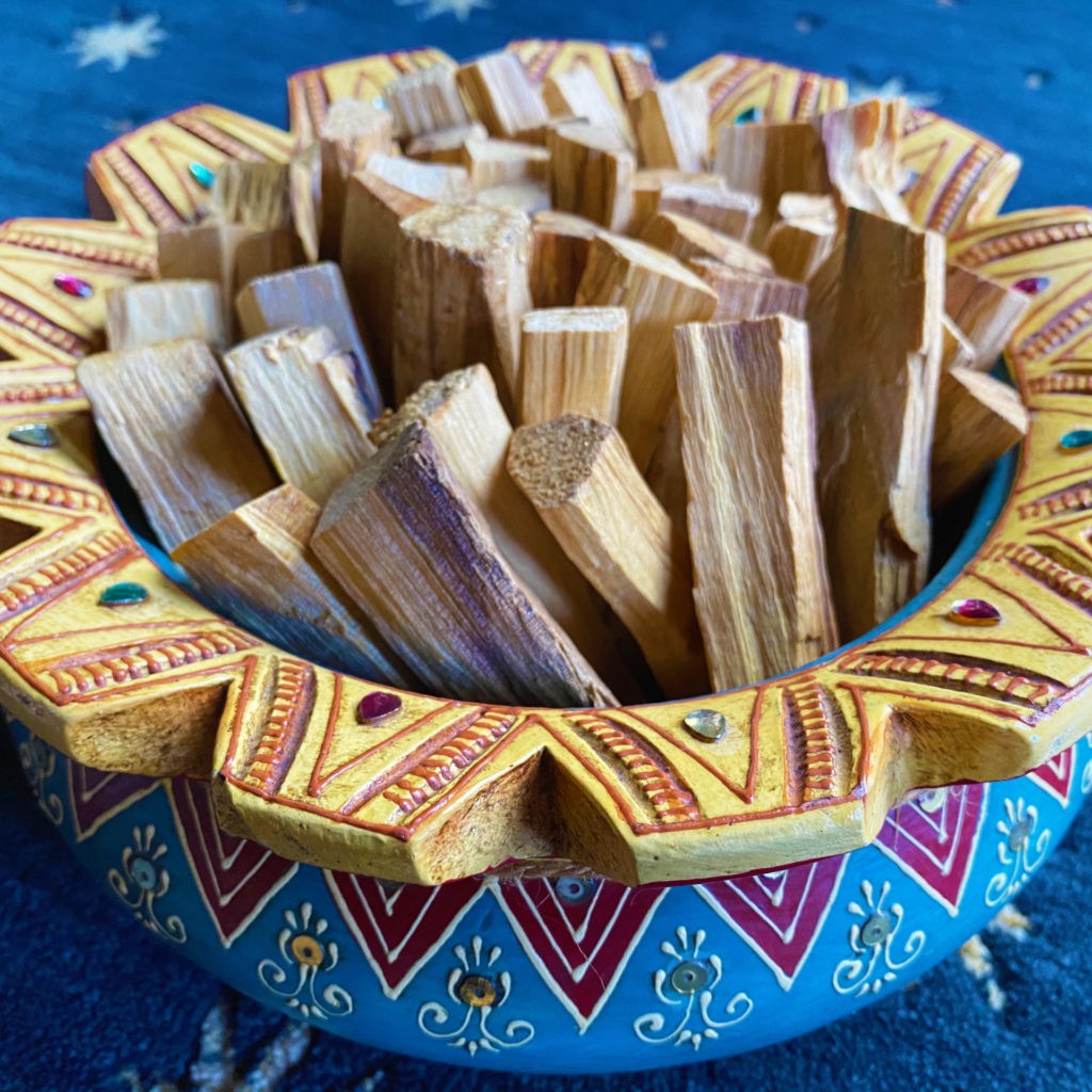 Palo Santo smudge stick for clearing illness or negativity