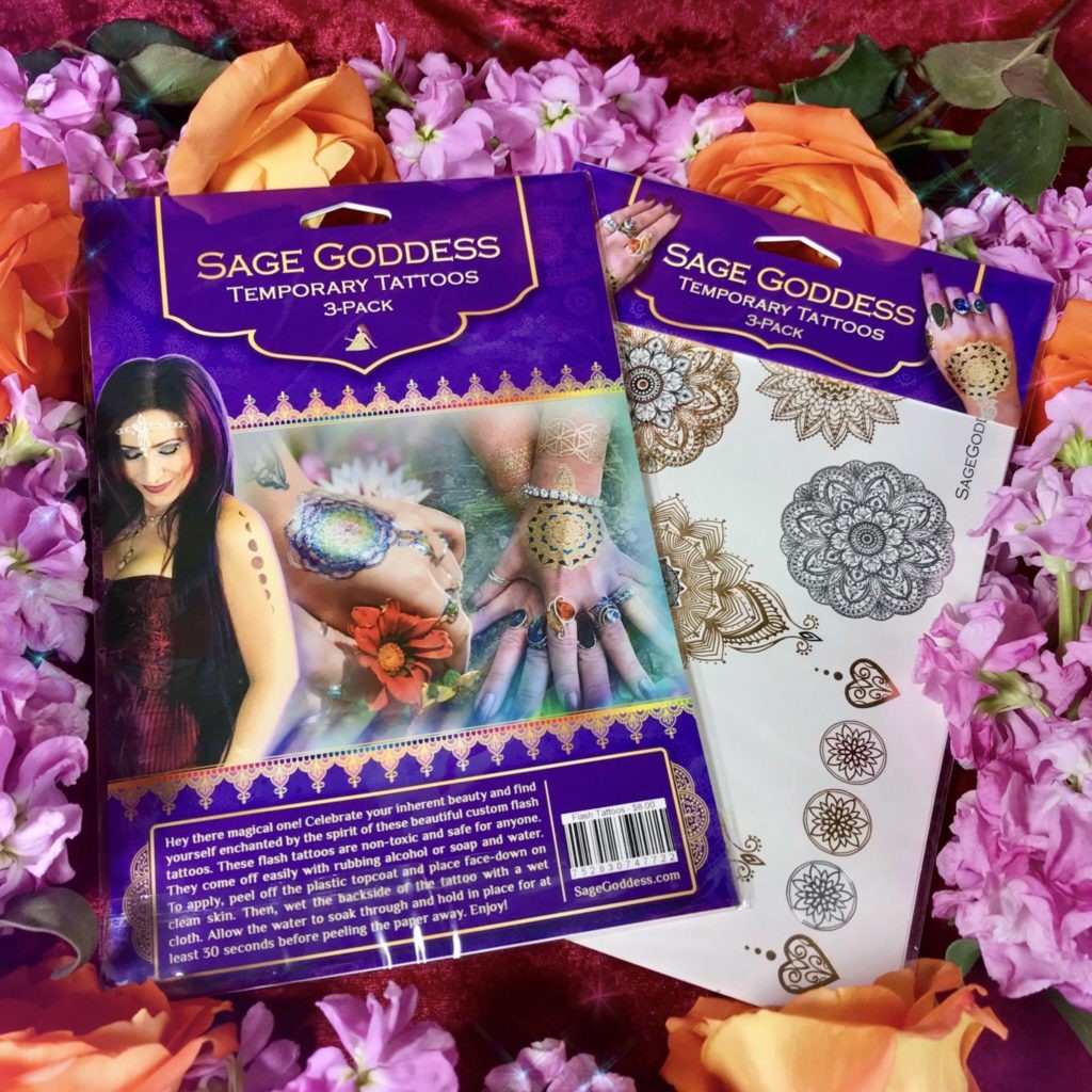 Mandala flash tattoo 3 packs for sacred wisdom and adornment
