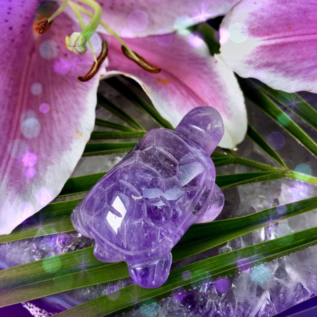 Pure Awakening Amethyst Turtles for spiritual evolution