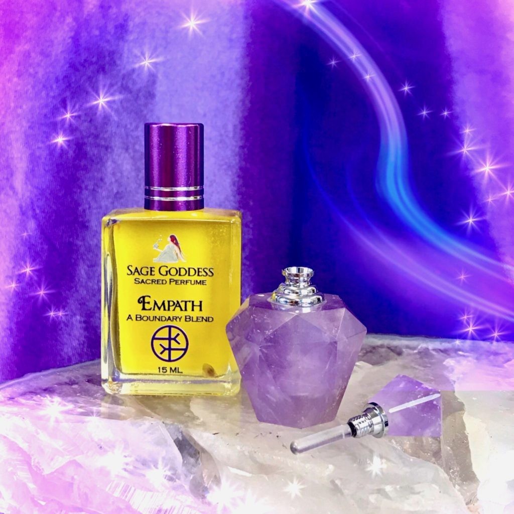 Peaceful Empath Amethyst Perfume Bottles with Free Empath Perfume