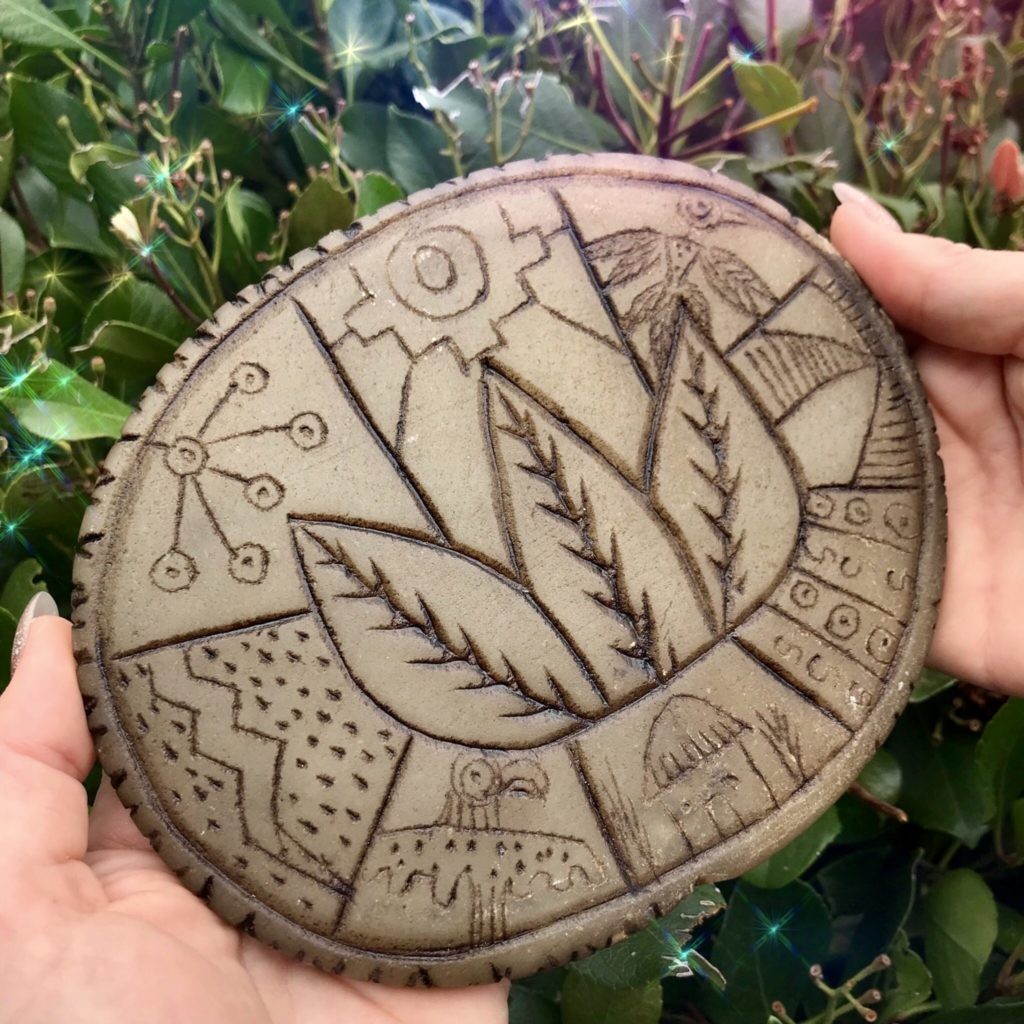 Peruvian Sun and Moon Ouroboros Carvings for embracing change