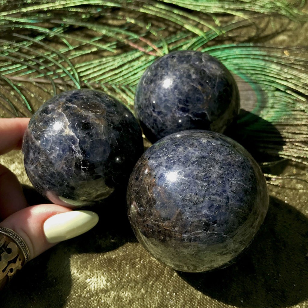 Gemstone Sale: Cordierite spheres