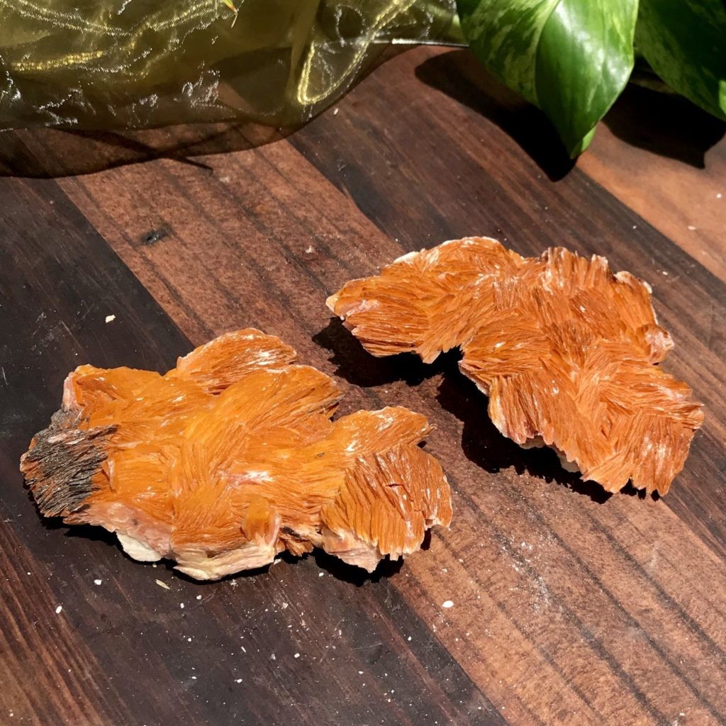 Gemstone Sale: Orange Barite Cluster