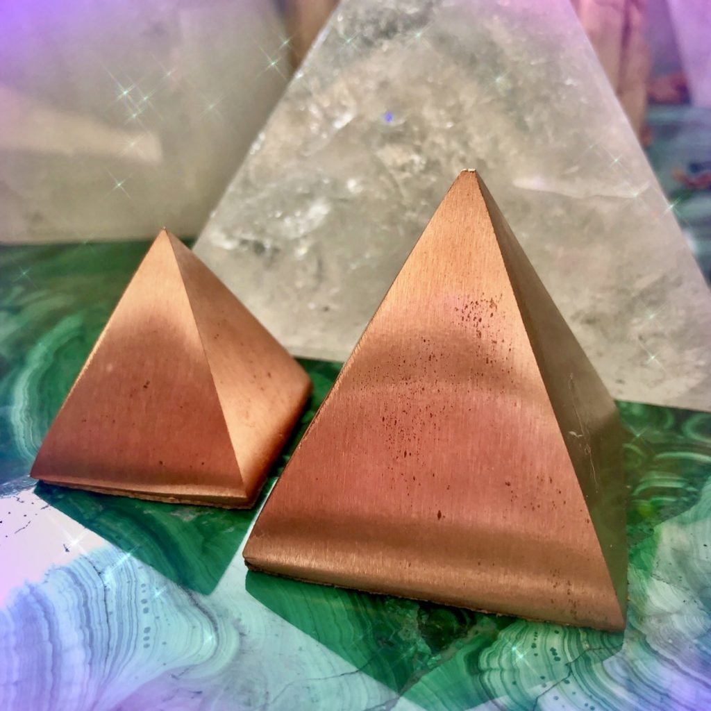 Energetic Conducting Copper Pyramids for channeling positivity