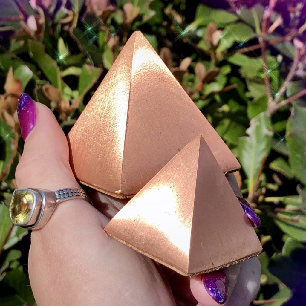 Energetic Conducting Copper Pyramids for channeling positivity