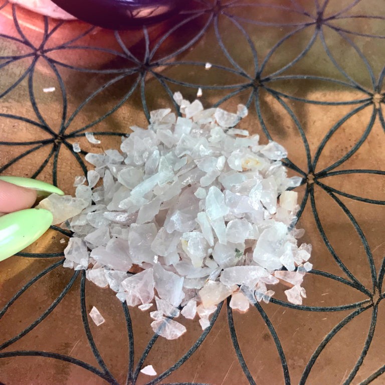 Natural Rose Quartz Chip Stones for awakening to divine love