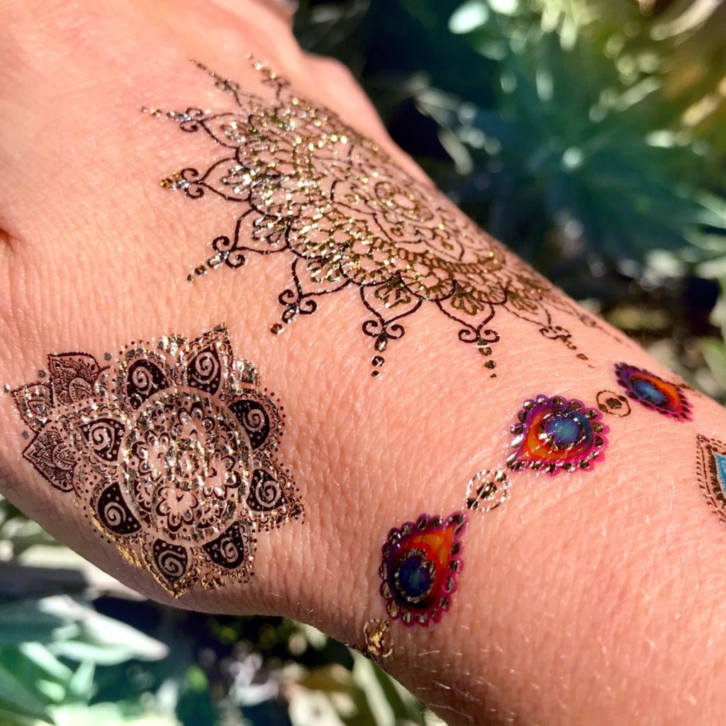 Rainbow Mandala Flash Tattoos for greater self-expression and creativity