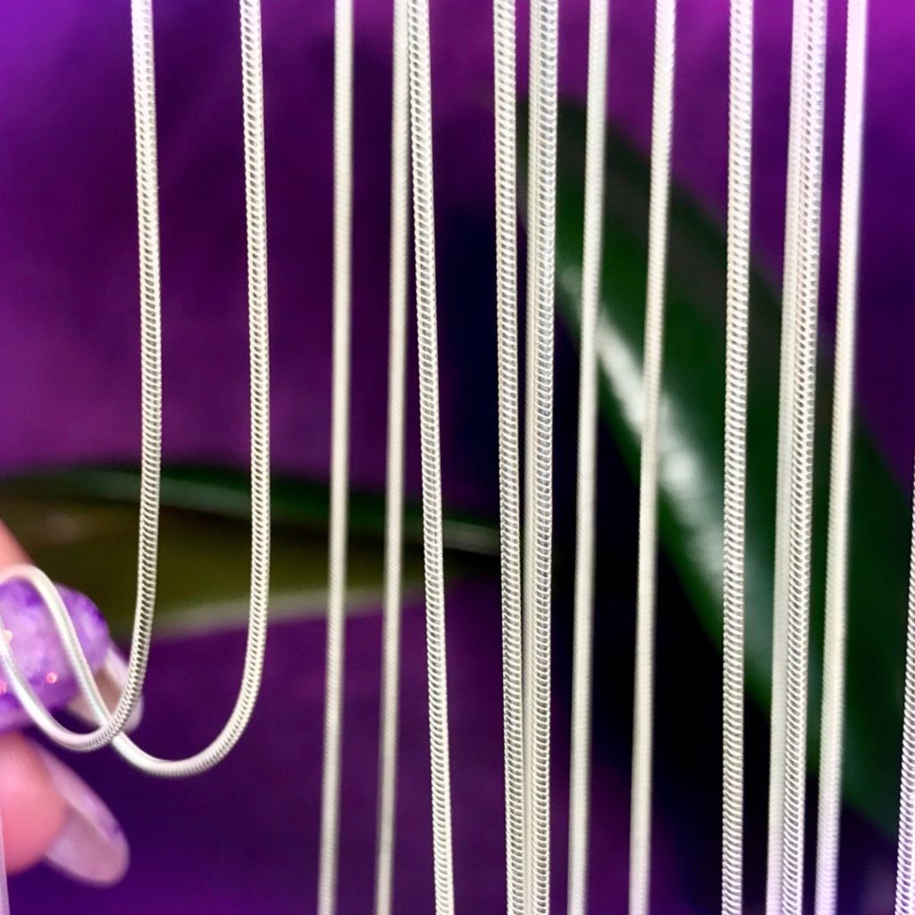 Sterling Silver Sliding Adjustable Chains for elegance and lunar magic