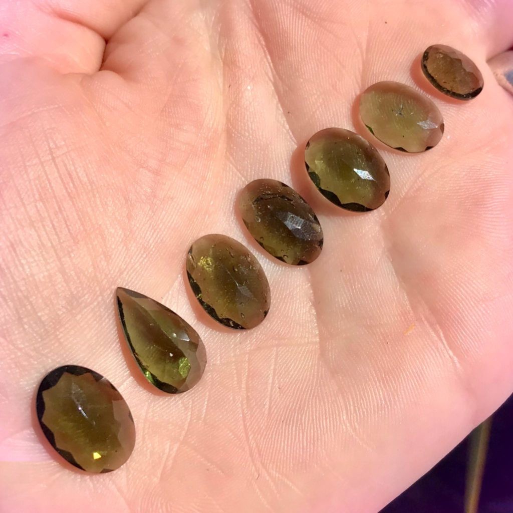 Synergy Powered Faceted Moldavite for deepened psychic ability