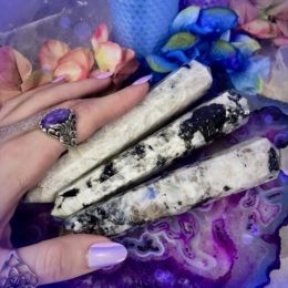 Lunar Magic Rainbow Moonstone Double Terminated Wands