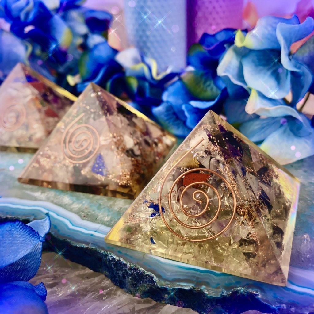 Orgonite Vortex Pyramids for powerful chakra healing