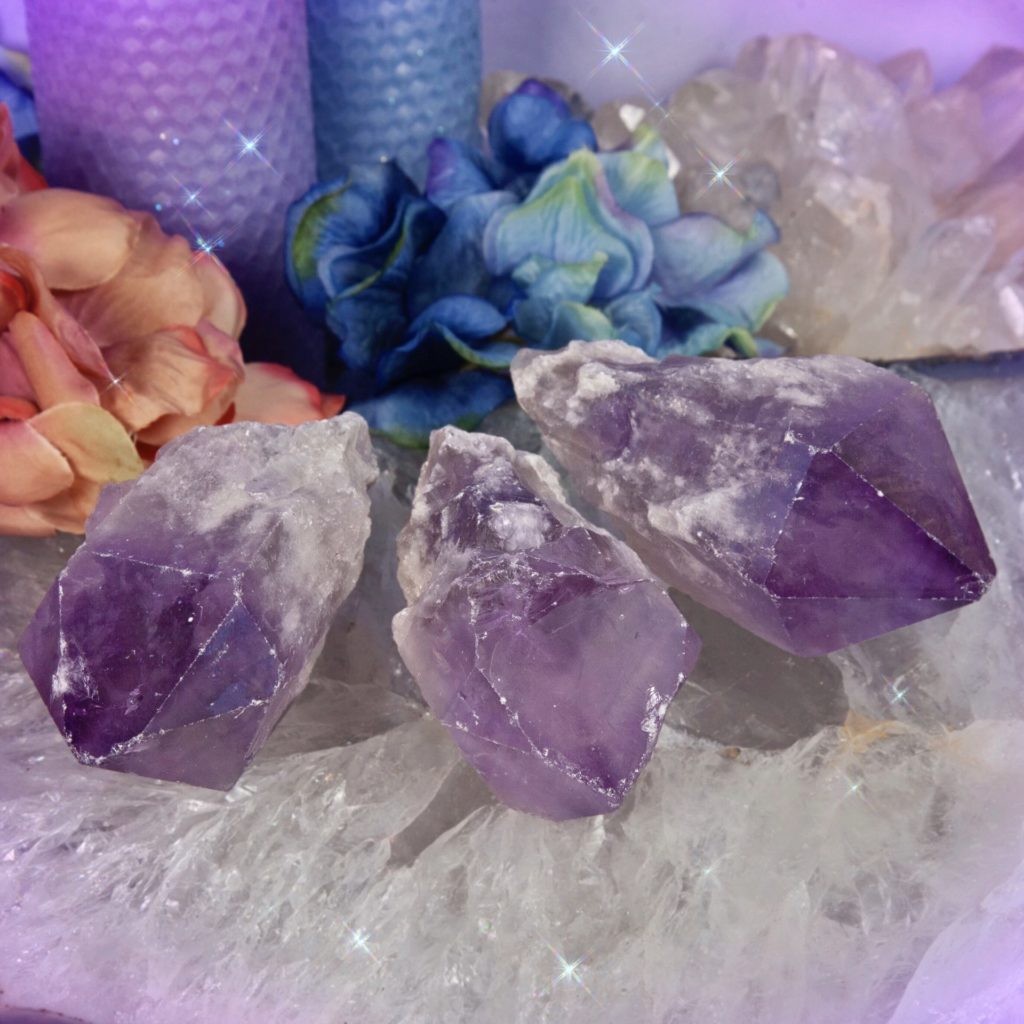 Peace and Purification Amethyst Points for balance and spiritual evolution