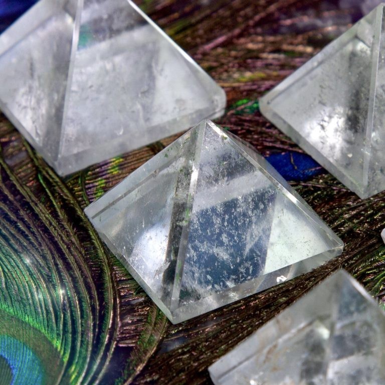 Clear Quartz Power Pyramids for energy amplification