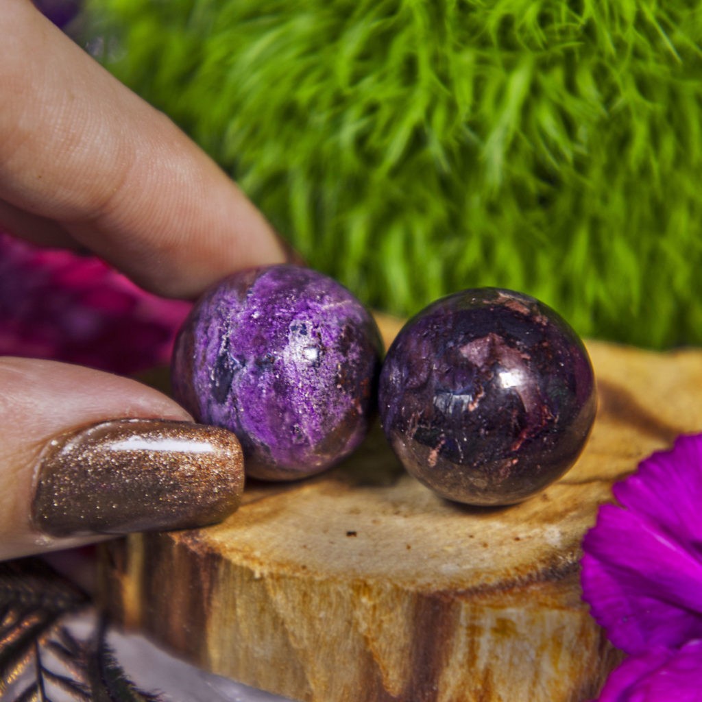 Master Healer Mini Sugilite Spheres - one of my favorite healing crystals