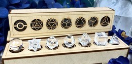 Sage Goddess Clear Quartz Sacred Geometry Set for universal awareness