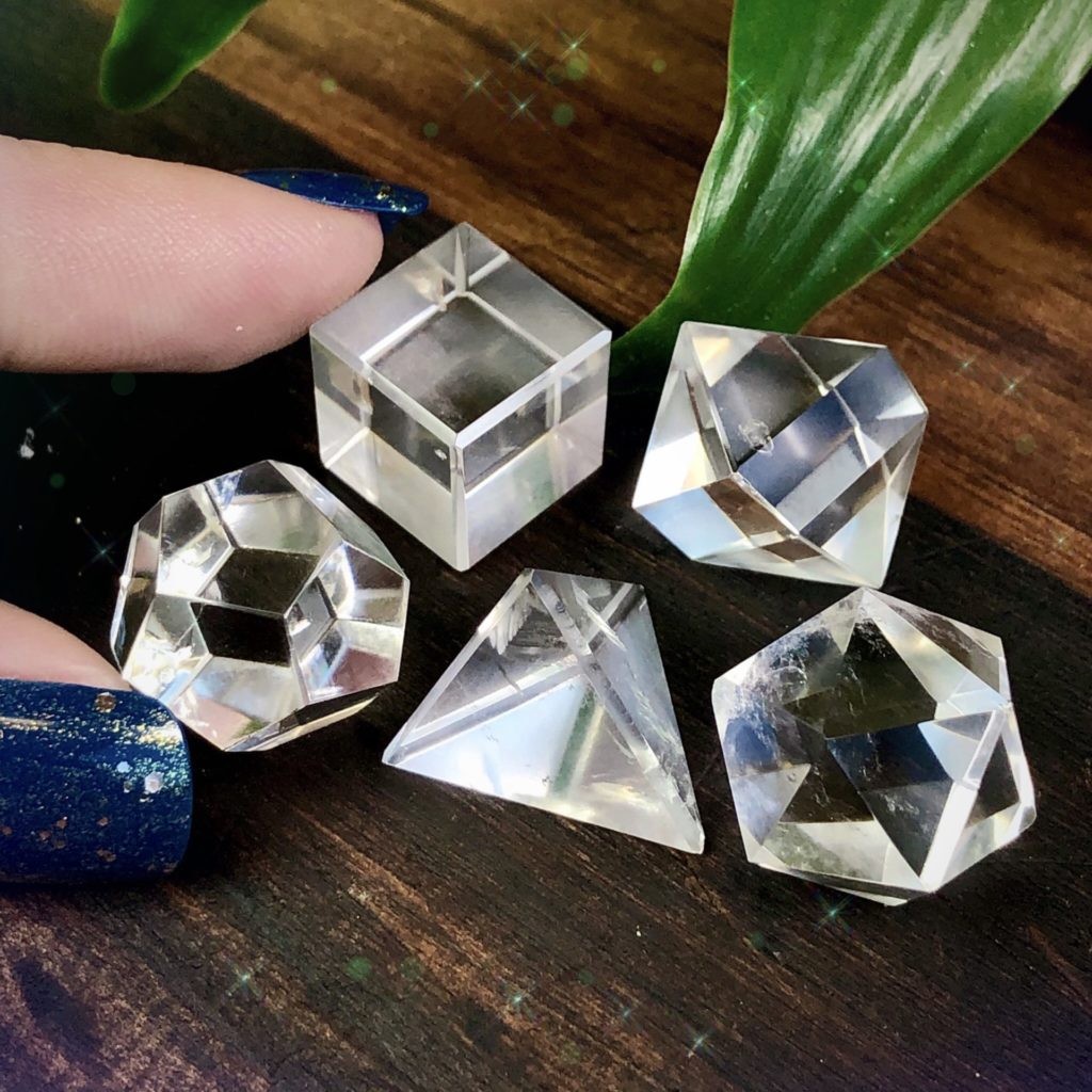 Clear Quartz Sacred Geometry Set for expanded universal awareness Clear Quartz Sacred Geometry Set for expanded universal awareness