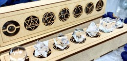 Sage Goddess Clear Quartz Sacred Geometry Set for universal awareness