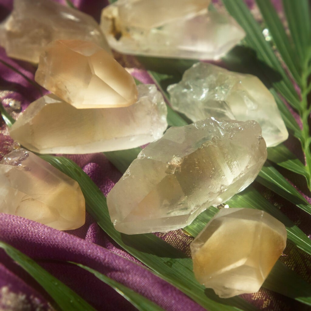 Sage Goddess Golden Lemurian Quartz Point for ancient wisdom