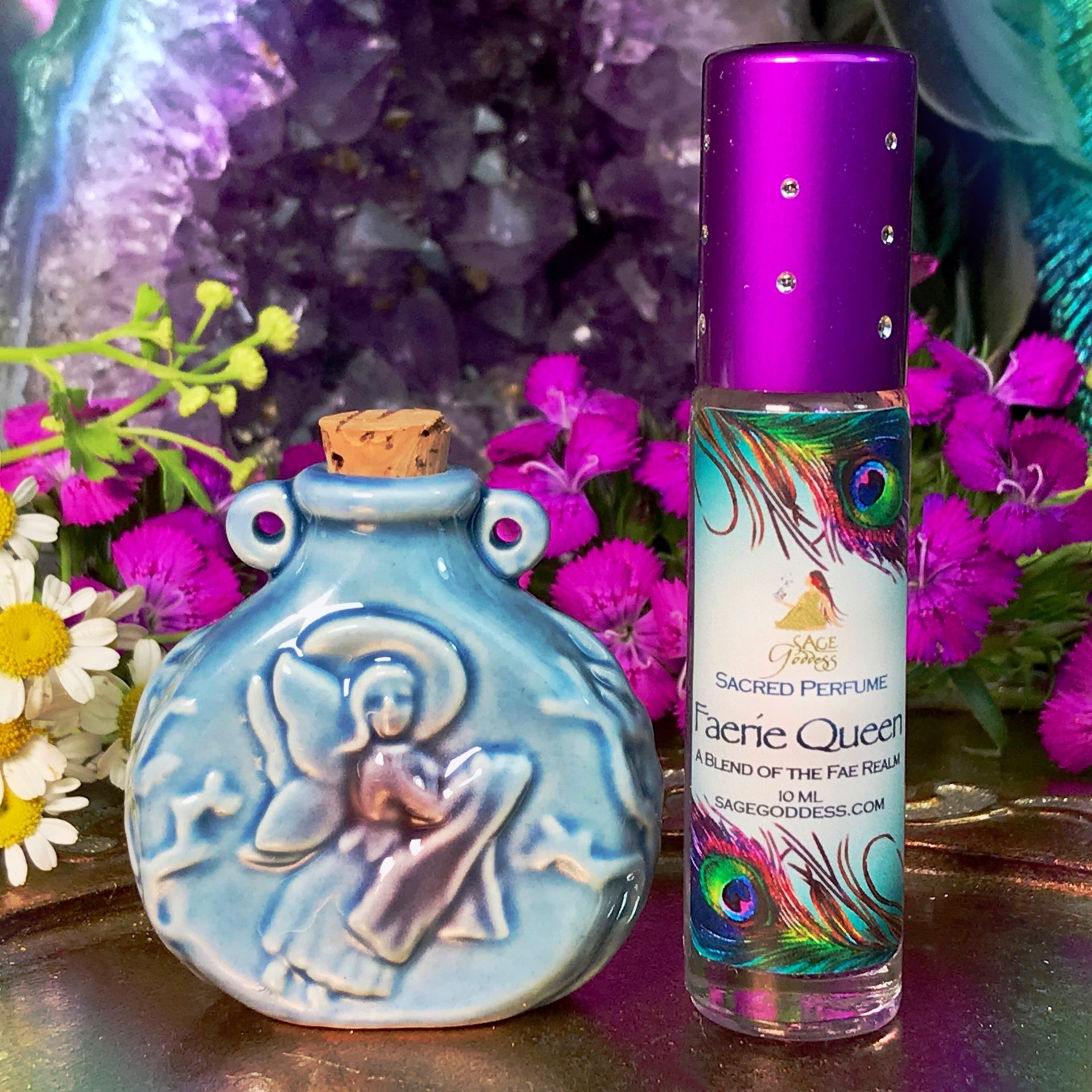 Faerie Queen Perfume and Bottle Duo for connecting with the nature spirits