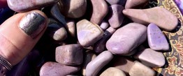 Tumbled Purple Jade for peace and a spontaneous dose of joy