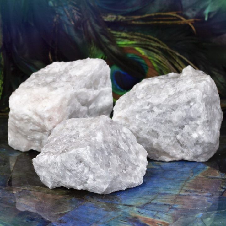 Natural White Calcite for insight, clarity, and spiritual development